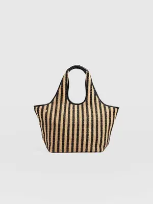SAINT + SOFIA Large Stella Shoulder Tote Bag