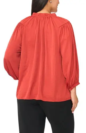 Vince Camuto Raglan Sleeve Peasant Top - Fireside