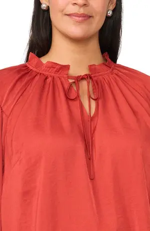 Vince Camuto Raglan Sleeve Peasant Top - Fireside