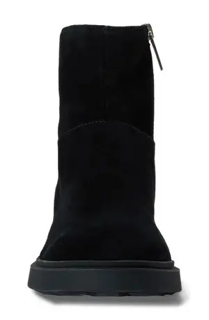 Aquatalia Hermione Suede Zip Up Bootie - Black Suede