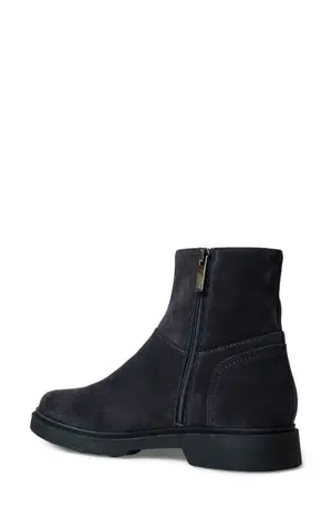 Aquatalia Hermione Leather Bootie - Navy Suede