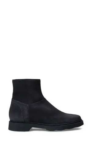 Aquatalia Hermione Leather Bootie - Navy Suede