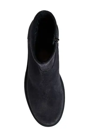 Aquatalia Hermione Leather Bootie - Navy Suede