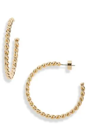 Nordstrom Twisted Rope Hoop Earrings - Gold
