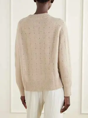 ALLUDE Cashmere And Silk-blend Sweater