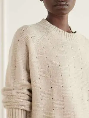 ALLUDE Cashmere And Silk-blend Sweater
