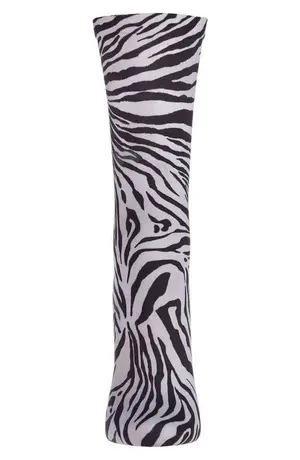 Natori Zebra Crew Socks