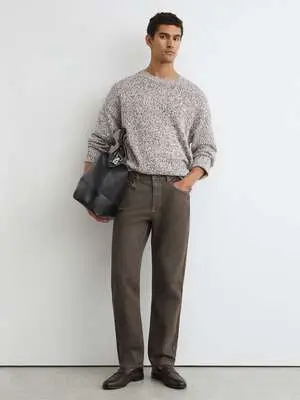 REISS Bishopsgate Straight-leg Jeans - Brown