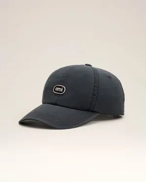 AMI Paris Cotton Cap With Patch - Black Washed