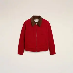 AMI Paris Zipped Jacket With De Coeur Detail