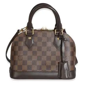 LOUIS VUITTON Damier Ebene Canvas Alma Bb - Brown