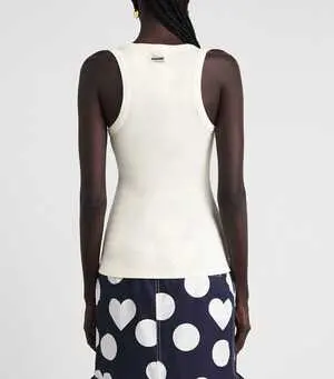 Jacquemus Cotton Ribbed Tank Top