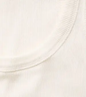 Jacquemus Cotton Ribbed Tank Top
