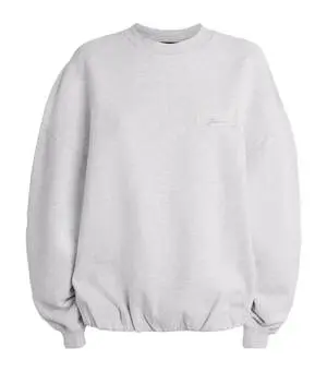 Jacquemus Cotton Logo Sweatshirt - Grey