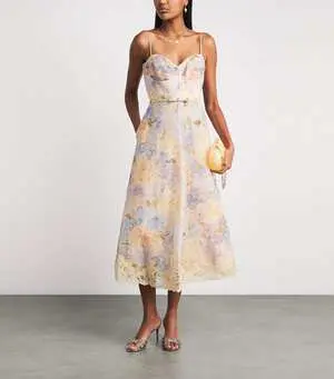 Zimmermann Valiant Tucked Midi Dress