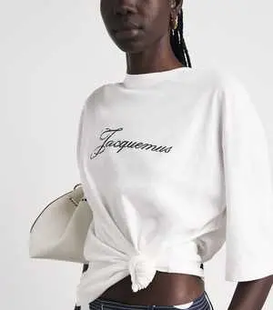 Jacquemus Cotton-hemp Logo T-shirt