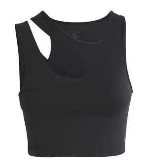 On Studio Asymmetric Crop Top - Black