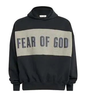 Fear Of God Cropped Relaxed Hoodie - Grey
