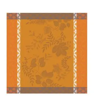 LE JACQUARD FRANÇAIS Cotton Manor Lane Napkin - Orange