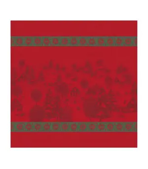 LE JACQUARD FRANÇAIS Cotton Sous Les Étoiles Napkin - Red