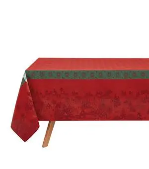 LE JACQUARD FRANÇAIS Cotton Sous Les Étoiles Tablecloth - Red
