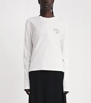 Acne Studios Distressed Logo Long-sleeve T-shirt
