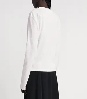 Acne Studios Distressed Logo Long-sleeve T-shirt