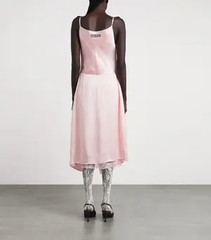 Acne Studios Satin Layered Midi Dress