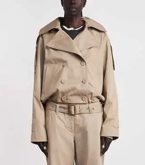 Acne Studios Cotton Cropped Trench Coat