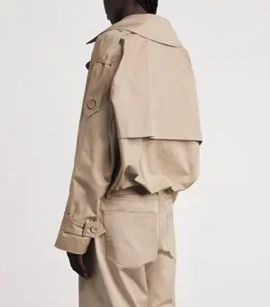 Acne Studios Cotton Cropped Trench Coat