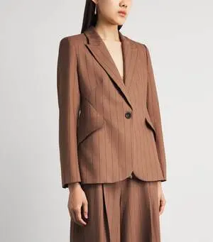 L'Agence Pinstripe Chamberlain Blazer