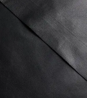 ST. AGNI Leather Wrap Midi Skirt