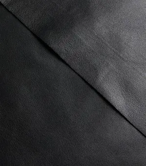 ST. AGNI Leather Wrap Midi Skirt