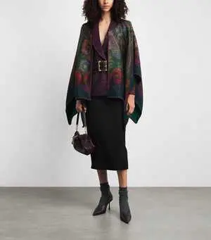 Etro Wool-blend Paisley Reversible Cardigan