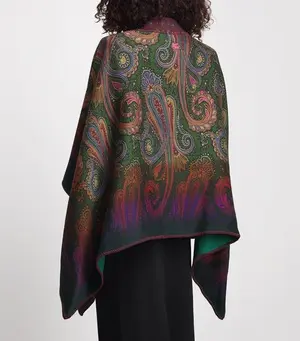 Etro Wool-blend Paisley Reversible Cardigan