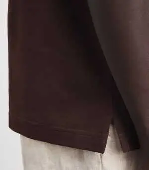 Sunspel Supima Cotton Polo Shirt - Brown