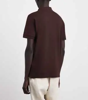 Sunspel Supima Cotton Polo Shirt - Brown