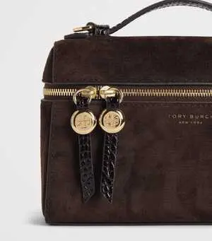 Tory Burch Suede Romy Clutch Bag