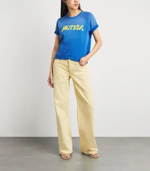 FRAME Pixie Wide-leg Jeans - Yellow