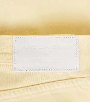 FRAME Pixie Wide-leg Jeans - Yellow