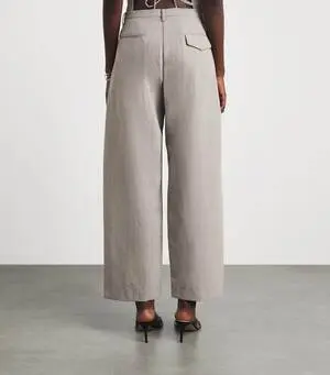 ST. AGNI Wool-blend Fine Band Balloon Trousers