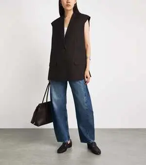 AGOLDE Luna Pierced Tapered Jeans - Blue