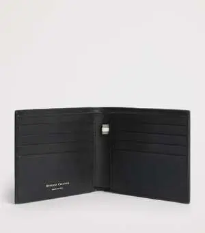 Officine Creative Woven Leather Bifold Wallet