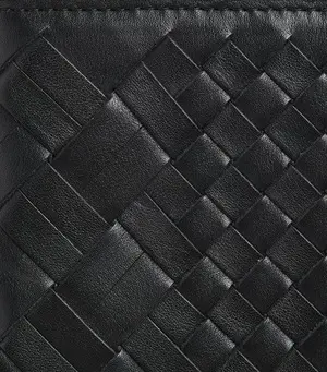 Officine Creative Woven Leather Bifold Wallet