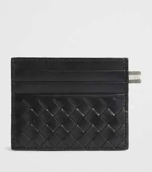 Officine Creative Woven Leather Card Holder