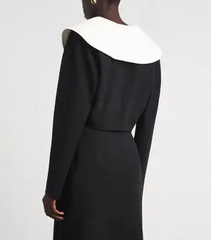 Alessandra Rich Virgin Wool-blend Cropped Blazer