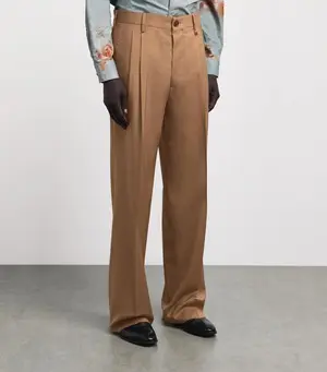 VIVIENNE WESTWOOD Virgin Wool Pleated Rafael Trousers