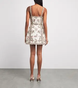 Alice + Olivia Embellished Katia Mini Dress