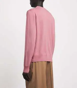 VIVIENNE WESTWOOD Wool Crew Neck Sweater With Embroidered Orb Logo