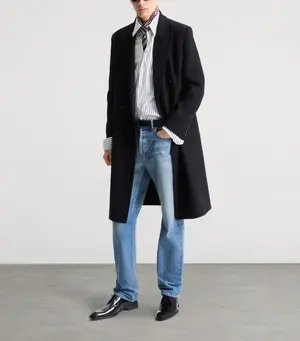 Saint Laurent Cotton Striped Long-sleeve Shirt